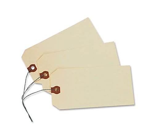 Avery Manila G Shipping Tags 2.75 Length x 1.37 Width Rectangular Wire ...