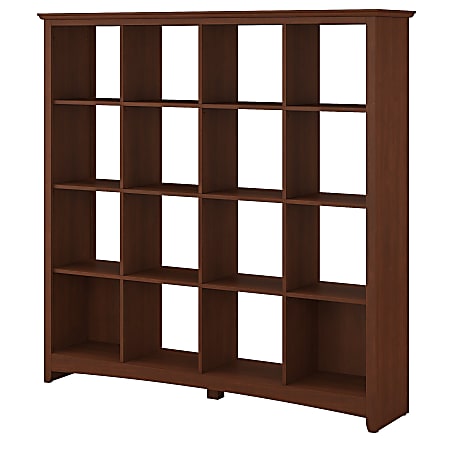 Bush Furniture Buena Vista 16 Cube Bookcase Serene Cherry Standard ...
