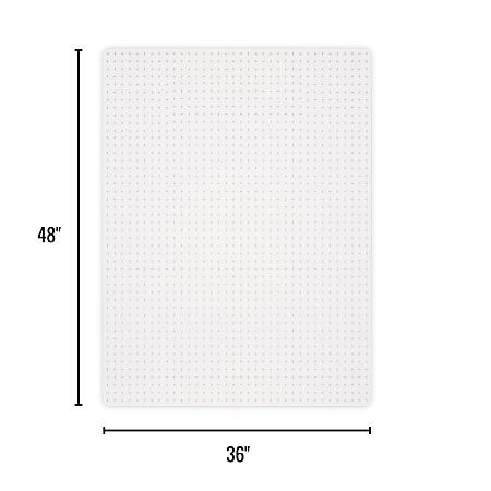 Realspace All Pile Studded Chair Mat 36 x 48 Clear - Office Depot