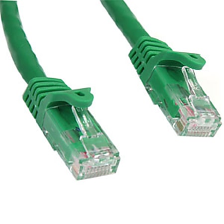 StarTech.com 100ft CAT6 Ethernet Cable Green Snagless Gigabit CAT 6 ...