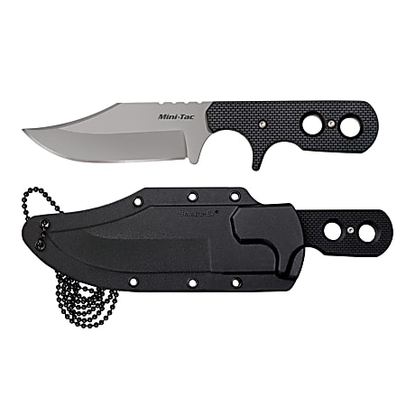 Cold Steel Mini Tac Bowie Knife 7 1316 x 2 716 x 1516 BlackSilver ...