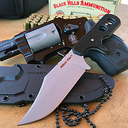 Cold Steel Mini Tac Bowie Knife 7 1316 x 2 716 x 1516 BlackSilver ...