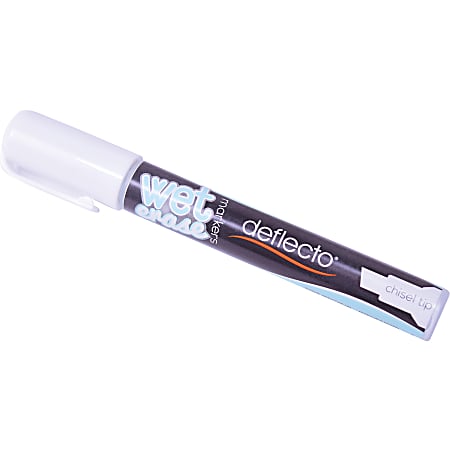 Deflecto Chisel Tip Wet Erase Markers Fine Bold Point Type Chisel Point ...