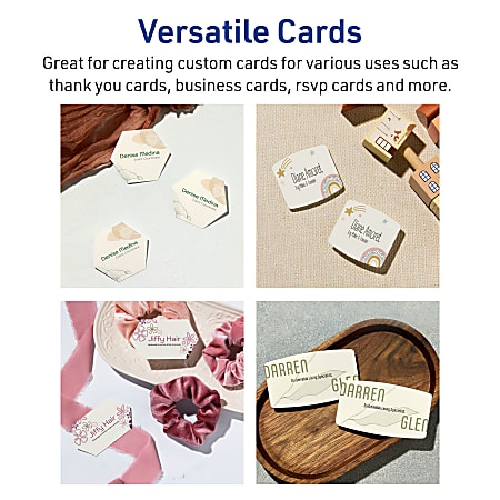Avery Print To The Edge Business Cards With Sure Feed Technology 2 12 ...