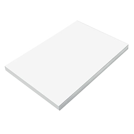 Prang Construction Paper Medium Weight 12 x 18 Bright White 100 Sheets ...
