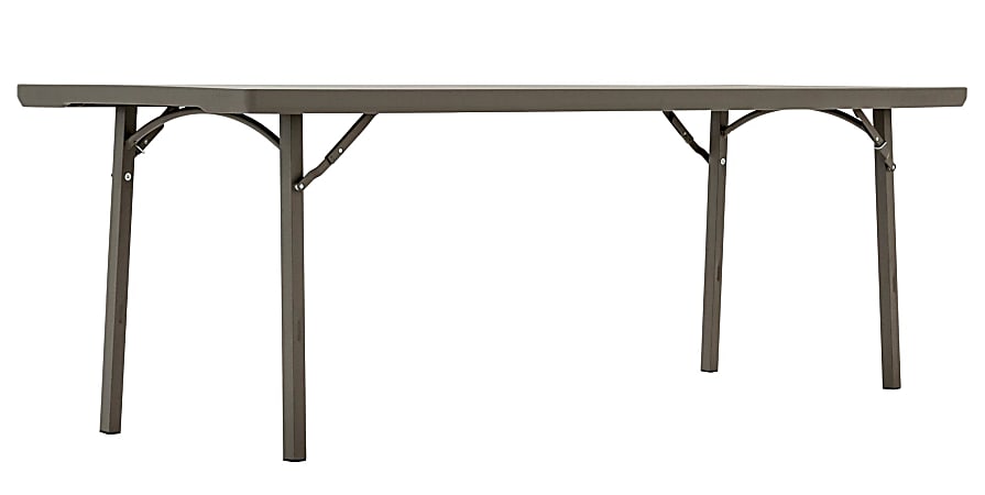 Cosco Folding Table Rectangle 30 H x 96 W Brown - Office Depot