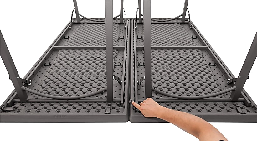 Cosco Folding Table Rectangle 30 H x 96 W Brown - Office Depot