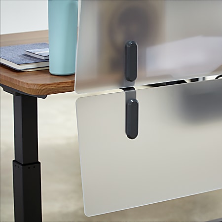 Acrylic Modesty Panel 60 12 H x 52 W x 18 D Frost - Office Depot