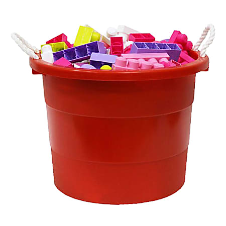 United Solutions Rope Handle Tub 10 Gallon Red - Office Depot