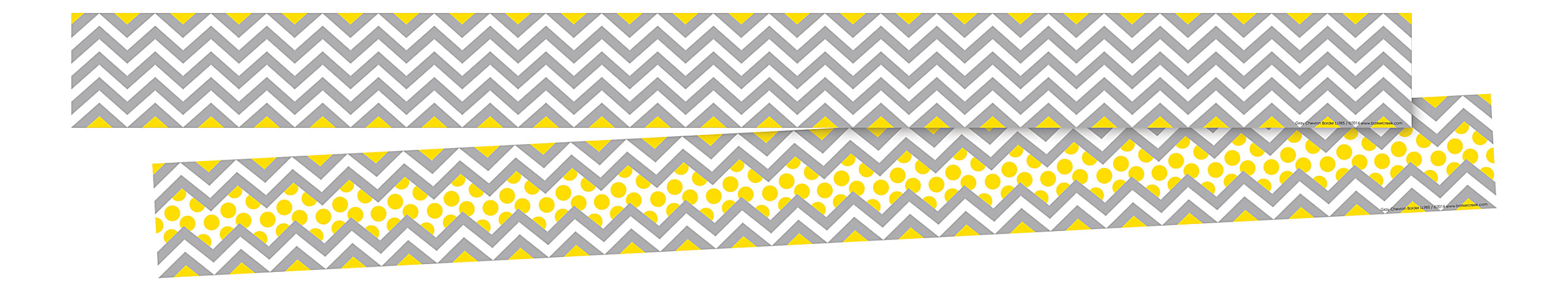 Barker Creek Double Sided Border Strips 3 x 35 Chevron Beautiful Set Of ...