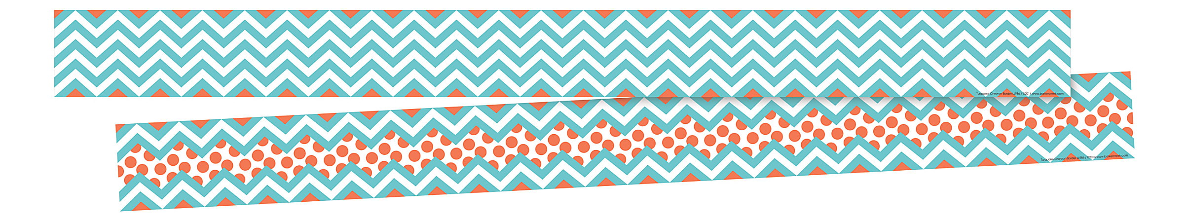 Barker Creek Double Sided Border Strips 3 x 35 Chevron Beautiful Set Of ...