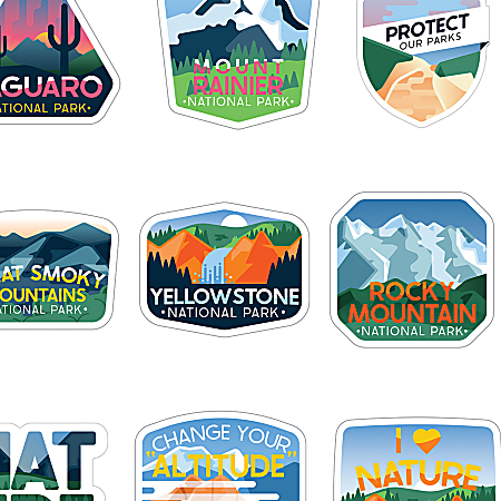 Carson Dellosa Education Vinyl Stickers Medium Adventure 100 Stickers ...