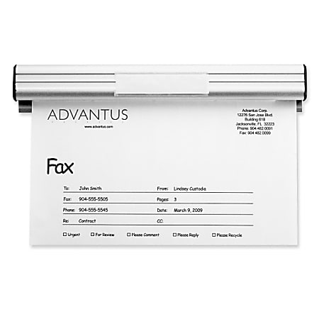 Advantus Fax And Message Holder 1 12 x 9 Satin - Office Depot