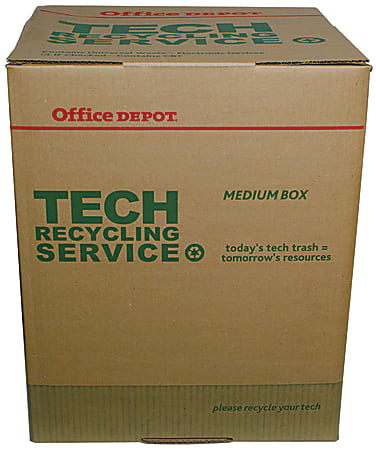 Office Depot Tech Recycling Box Medium 20 H x 16 W x 16 D - Office Depot