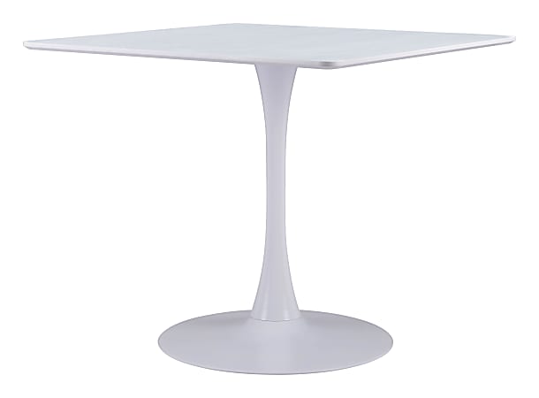 Zuo Modern Molly MDF And Steel Square Dining Table 30 516 H x 35 716 W ...