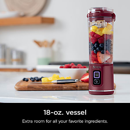 Ninja Blast Portable Blender 18 Oz Cranberry Red Total Qty 1 - Office Depot