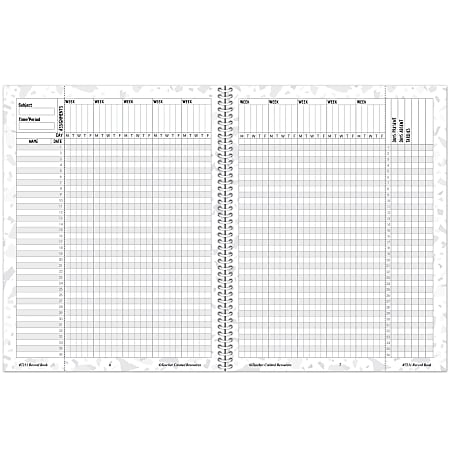 Teacher Created Resources Record Books 8 12 x 11 Terrazzo Tones Bundle ...