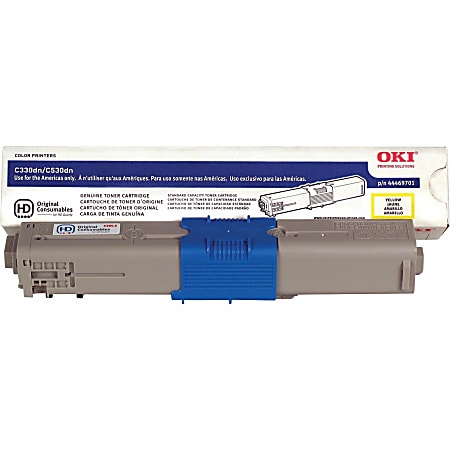 OKI 44469701 Yellow Toner Cartridge - Office Depot