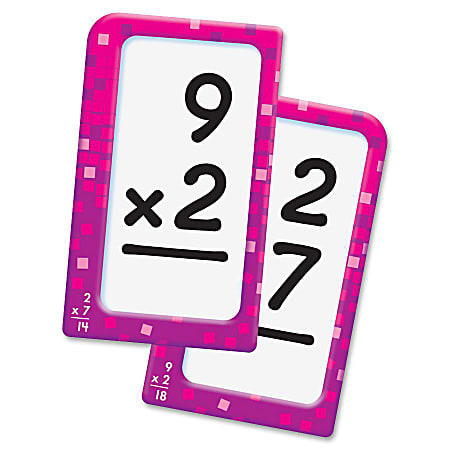 Trend Pocket Flash Cards Multiplication Box Of 56 Cards - Office Depot