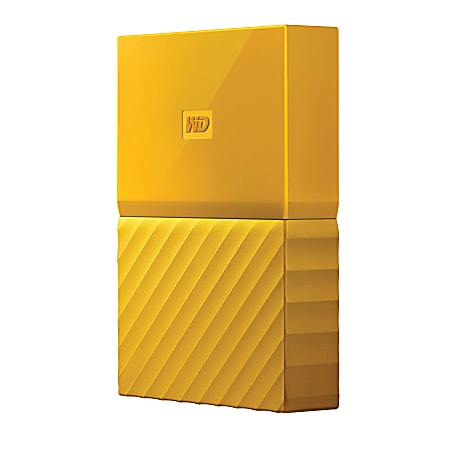 WD My Passport 3TB Portable External Hard Drive Yellow - Office Depot