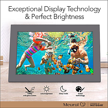Netgear Meural Canvas II Digital WiFi Photo Frame Silver - Office Depot