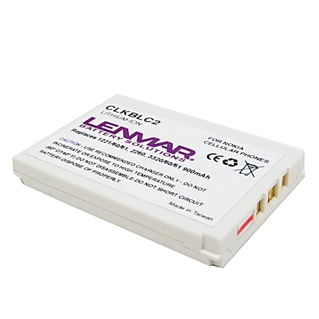 Lenmar Battery For Nokia 1221 1260 1261 2260 3320 3360 and 3361 ...