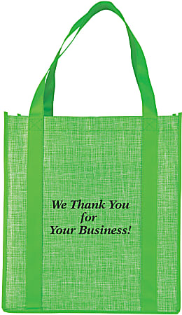 Custom Promotional Colossal Grocery Tote Bag 15 x 13 Assorted Colors ...