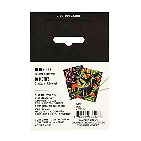 Brea Reese Mini Scratch Art Pad Set Woodlands 3 12 x 5 12 Total Qty 1 ...