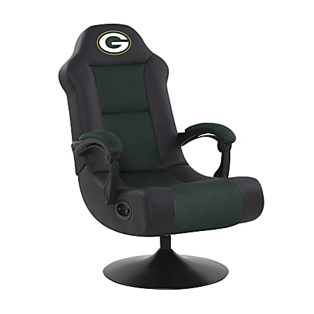 Imperial NFL Ultra Ergonomic Faux Leather Computer Gaming Chair Green ...