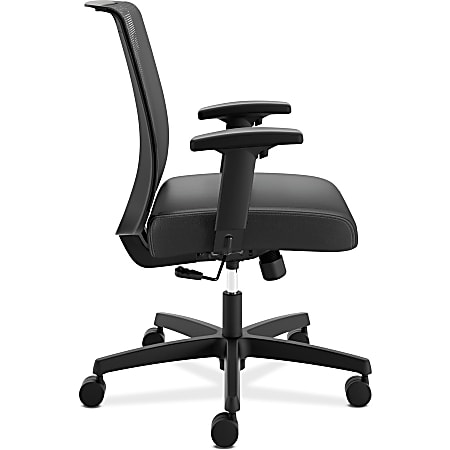 HON Convergence Chair Black Seat Color Vinyl Seat Material Black Back ...