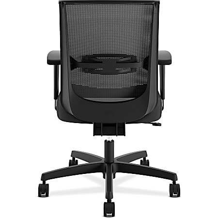 HON Convergence Chair Black Seat Color Vinyl Seat Material Black Back ...