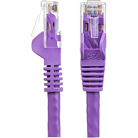 StarTech.com 75ft CAT6 Ethernet Cable Purple Snagless Gigabit CAT 6 ...