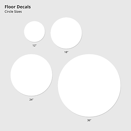 Custom Floor Decals Circular - Office Depot