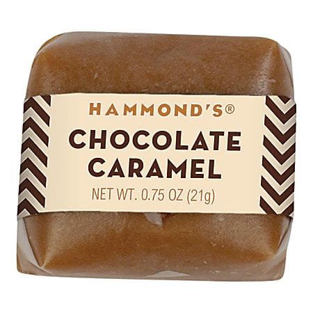 Hammonds Candies Natural Chocolate Caramels Display Tub 80 .75 oz ...