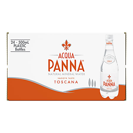 Acqua Panna Natural Spring Water 16.9 Oz Case Of 24 Plastic Bottles ...
