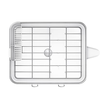 simplehuman compact dish rack   white