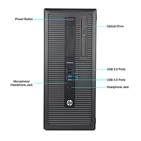 HP ProDesk 600 G1 MT Refurbished Desktop PC Intel Core i5 16GB Memory ...