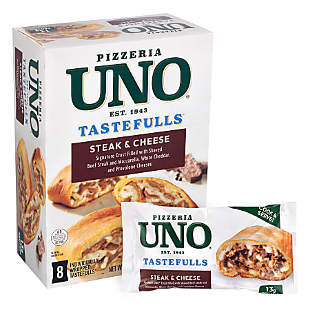 UNO Pizzeria Grill Tastefulls Steak Cheese Wraps 30 Oz Pack Of 8 Wraps ...