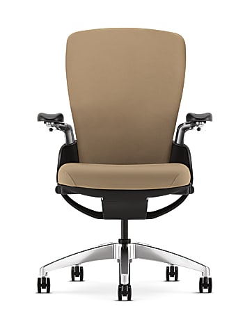 HON Ceres Upholstered Back Work Chair 42 58 H x 27 12 W x 27 34 D Taupe ...