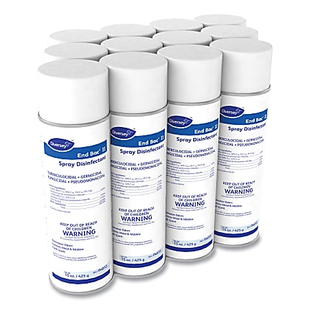 Diversey End Bac II Spray Disinfectant Fresh Scent 15 oz Aerosol Spray ...