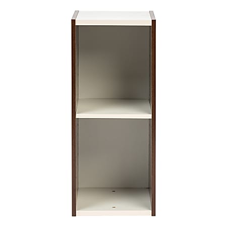 IRIS Sema 24 H Narrow Space Saving Shelf Walnut Brown - Office Depot