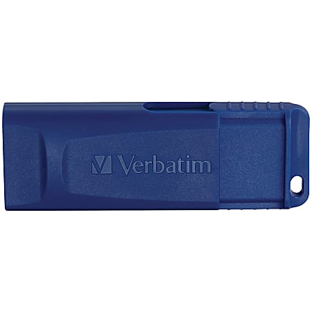 Verbatim 128GB USB Flash Drive Blue 128GB - Office Depot