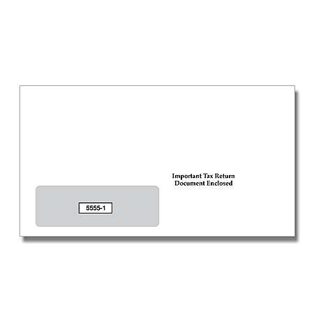 ComplyRight Single-Window Envelopes For W-2 Tax Forms, 5 5/8" x 9 1/4 ...