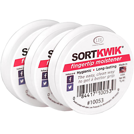 Lee Sortkwik Hygienic Fingertip Moistener 50percent Recycled 0.38 Oz ...