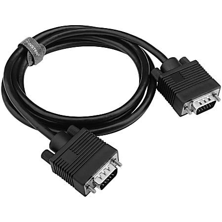 4XEM High Resolution Coax Male to Male VGA Cable 35 Black - Office Depot