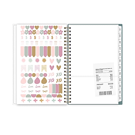 Planning Calendar AG Splatter Dot Jade PP 5x8 AY26 27 WM - Office Depot