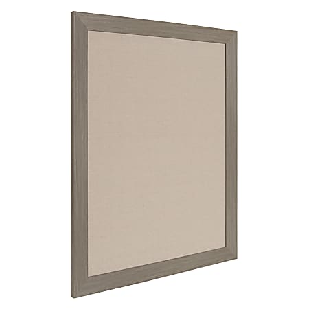 DesignOvations Beatrice Non Magnetic Framed Linen Fabric Pinboard 23 x ...