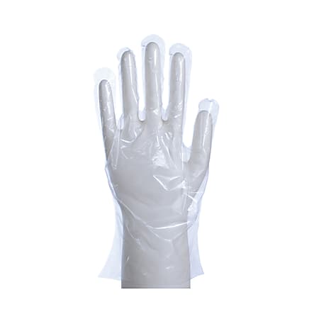 Daxwell Embossed Cast Polyethylene Gloves Large Clear 100 Gloves Per ...