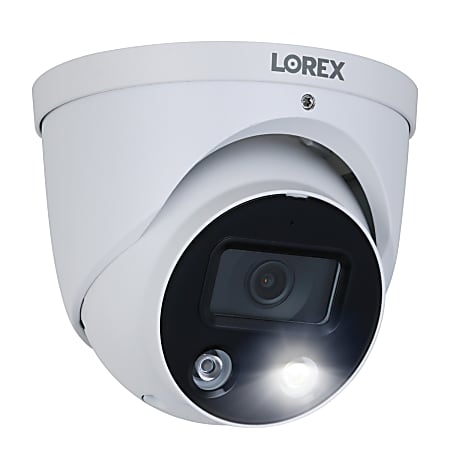 Lorex 4K Ultra HD Wired Analog IndoorOutdoor Add On IP Dome Security ...