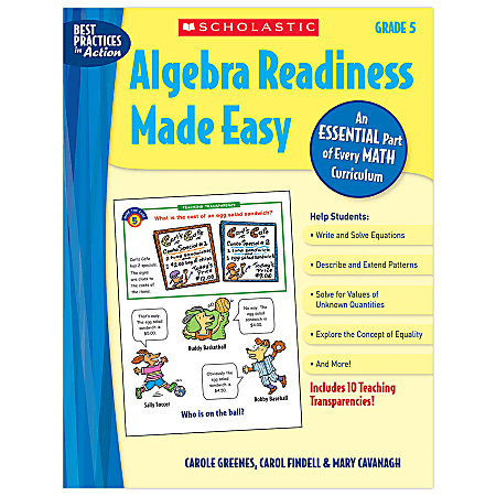 Scholastic Algebra Readiness Made Easy Grade 5 - Office Depot